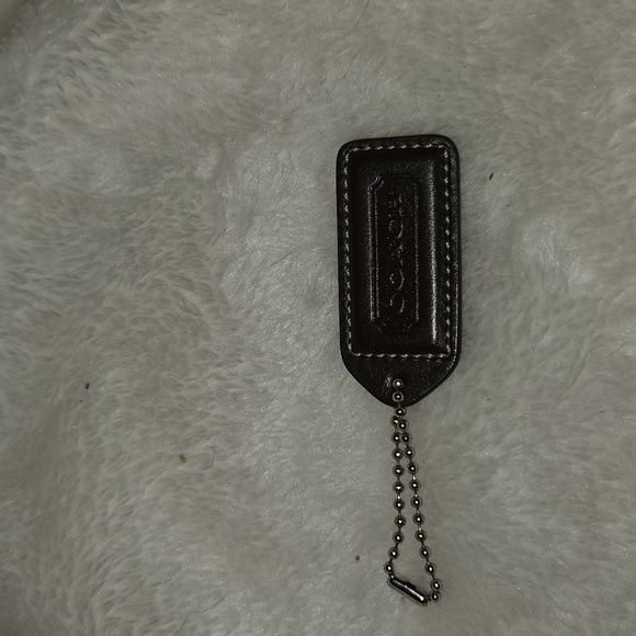 Coach | Accessories | Coach Brown Leather Hang Tag Euc | Poshmark